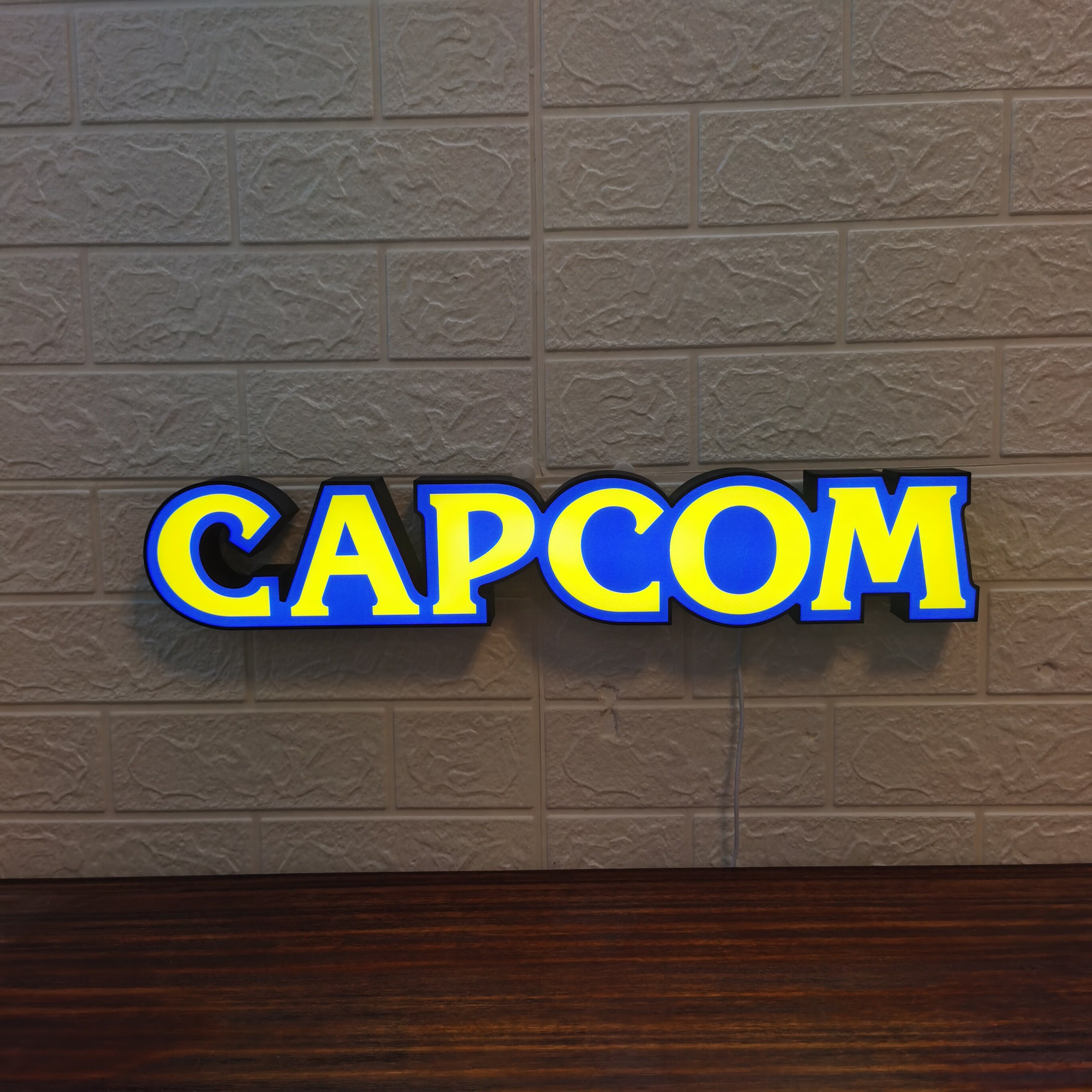 Capcom Logo LED Light: 3D Printed USB Lightbox - Etsy