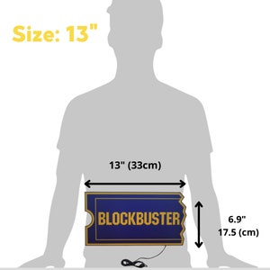 Blockbuster Video Sign: Dimmable LED Lightbox, USB Powered - Etsy