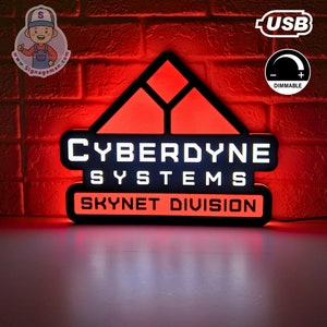 Cyberdyne Systems Terminator LED Sign | Great Nostalgic Decoration ...