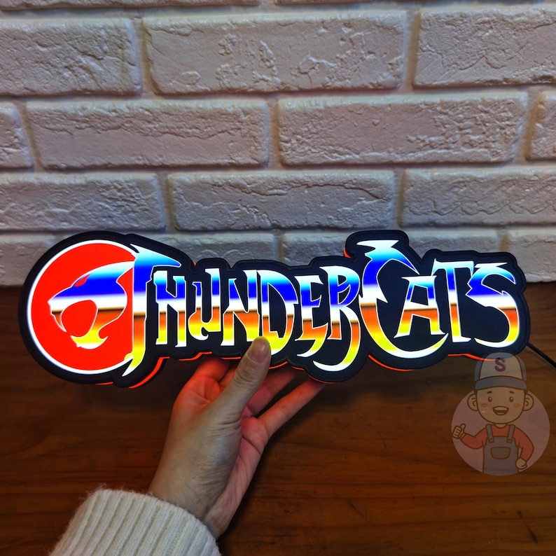 Vintage Thundercats Logo LED Sign 3D Printed USB Powered & - Etsy UK