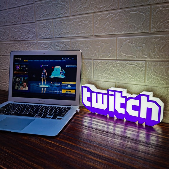 Twitch Logo LED Light Sign Powered by USB and Fully Dimmable | Etsy