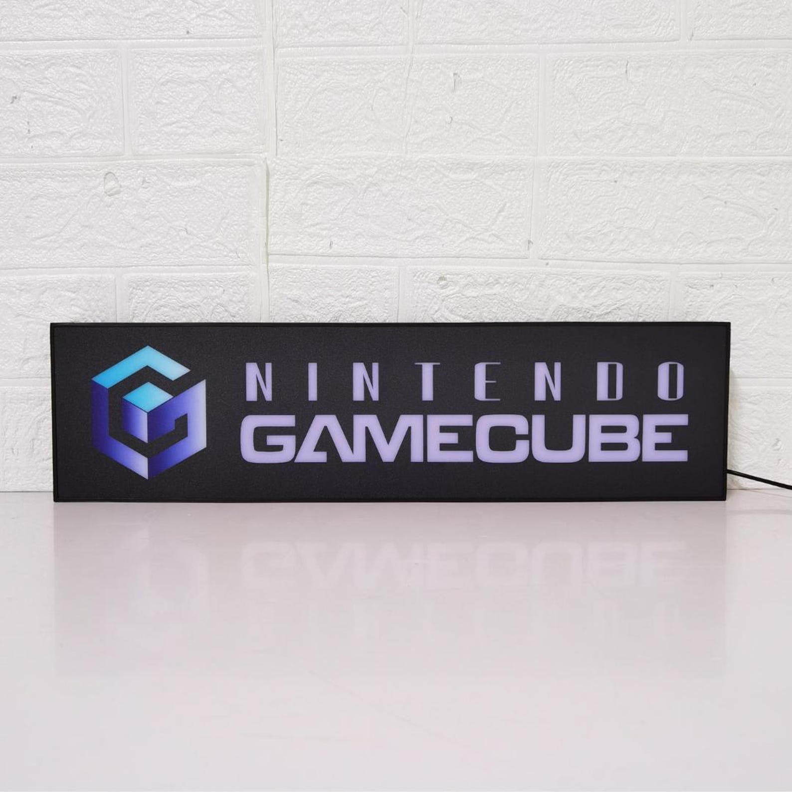 Nintendo Gamecube Logo LED Sign: 3D Printed Gaming Room Decor - Etsy