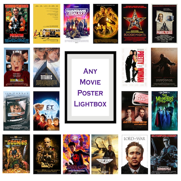 Movie Poster Light Box - Etsy