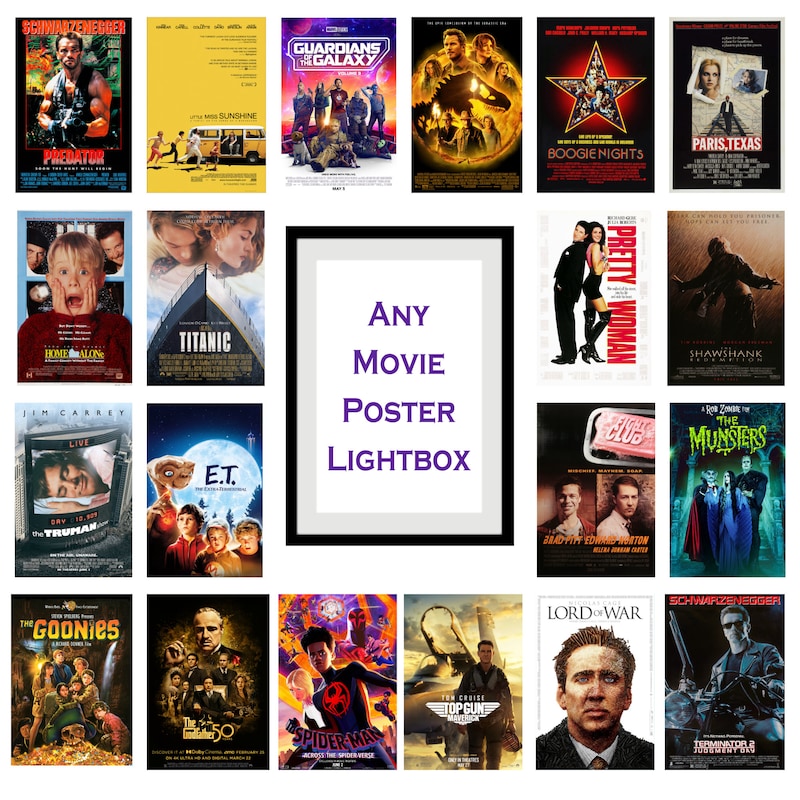 Movie Poster Light Box - Etsy