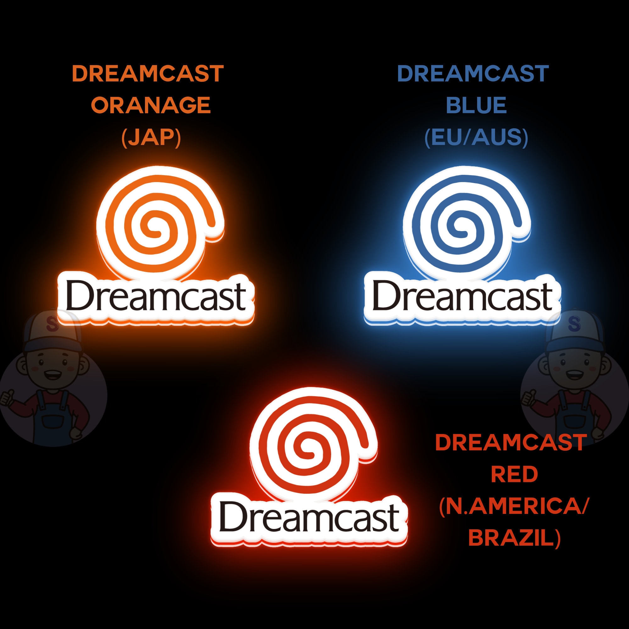 SEGA Dreamcast Sign for Gaming Room Decor 3D Printed LED - Etsy UK