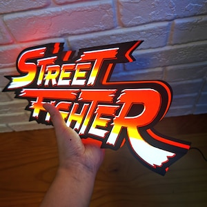 Street Fighter LED Lightbox | Powered by USB & Full Dimmable - Etsy