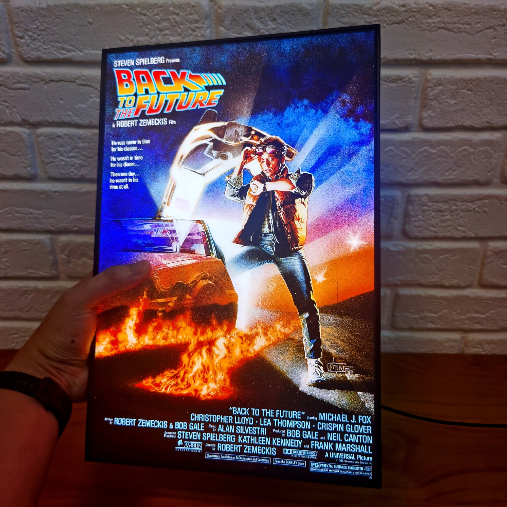 Back to the Future BTTF Poster LED Lightbox Fully Dimmable - Etsy Canada