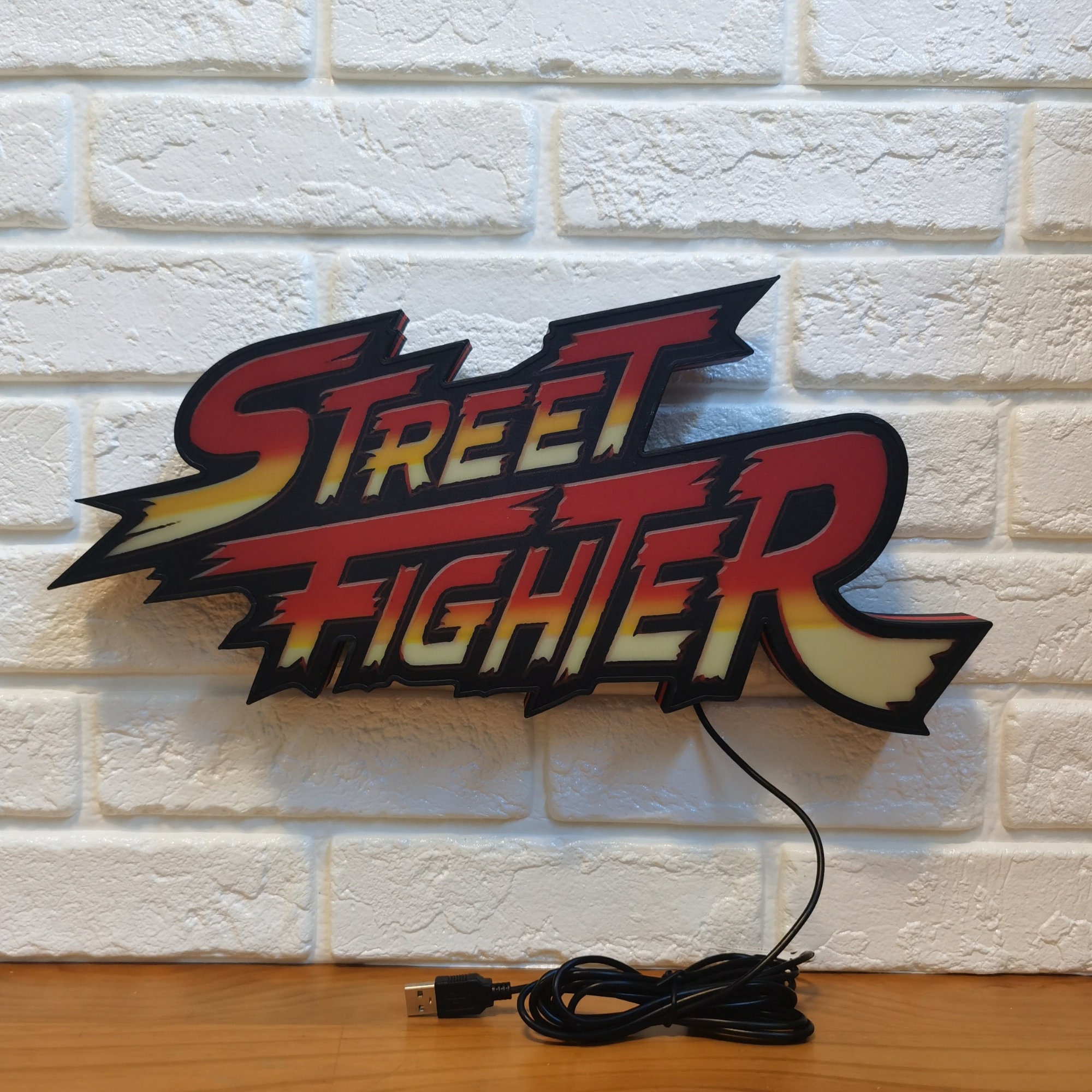 Street Fighter LED Lightbox Powered by USB & Full Dimmable - Etsy
