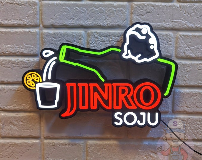 Jinro Soju Sign, Pub Beer Signs, Home Bar Party Decor, Basement Bar ...