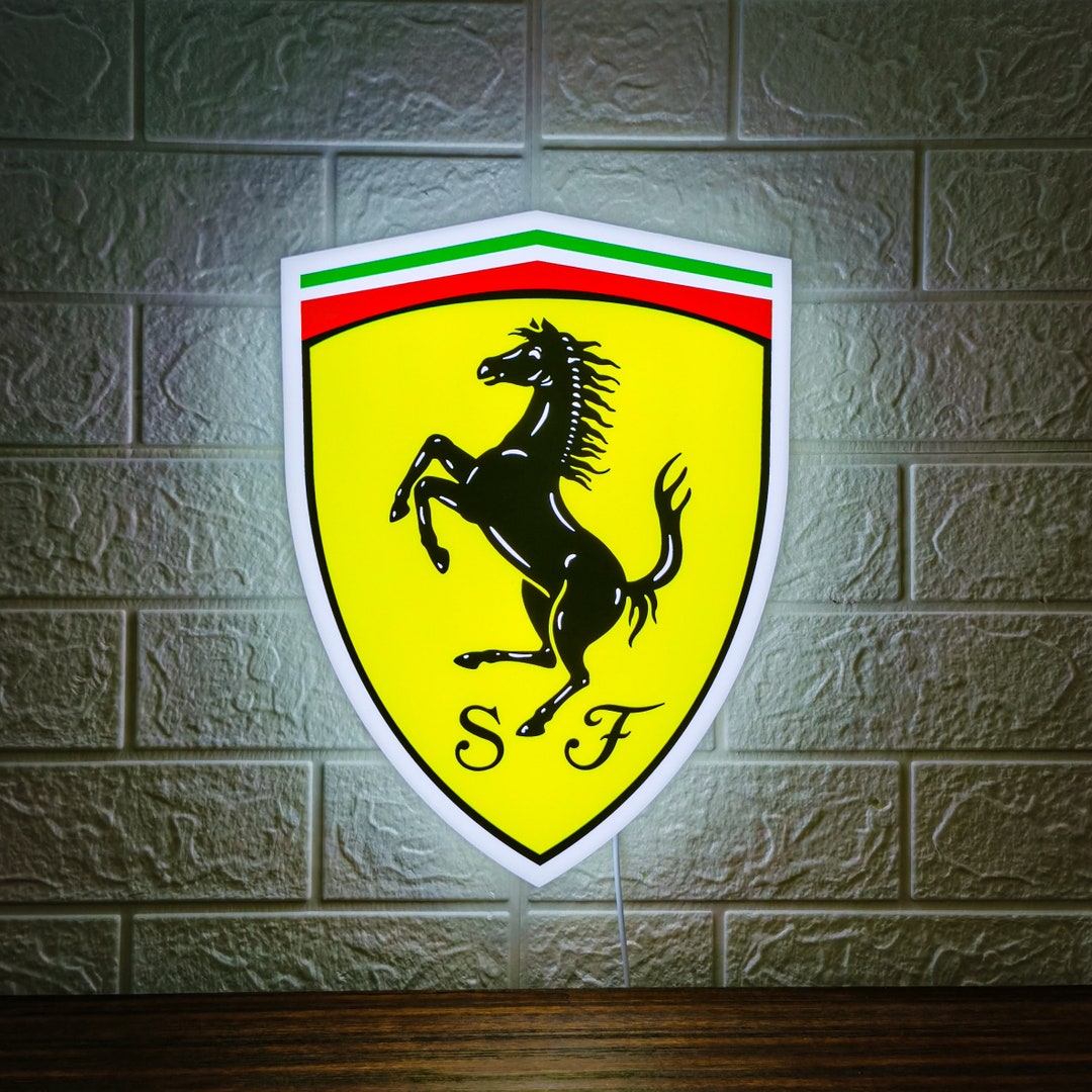 Ferrari Logo LED Sign Garage Sign and Garage Decor for Your - Etsy Canada