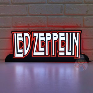 Led Zeppelin 18" Pinball Topper, Led Zeppelin Lightbox, Led Zeppelin ...
