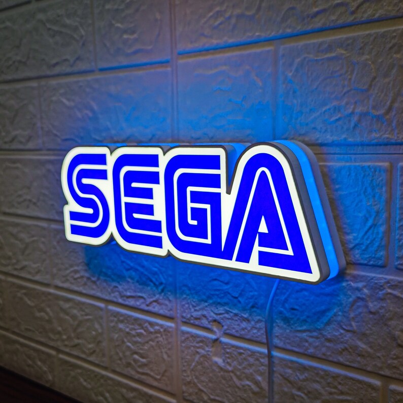 SEGA Sign for Gaming Room Decor Sega CD Sega Genesis Sega - Etsy