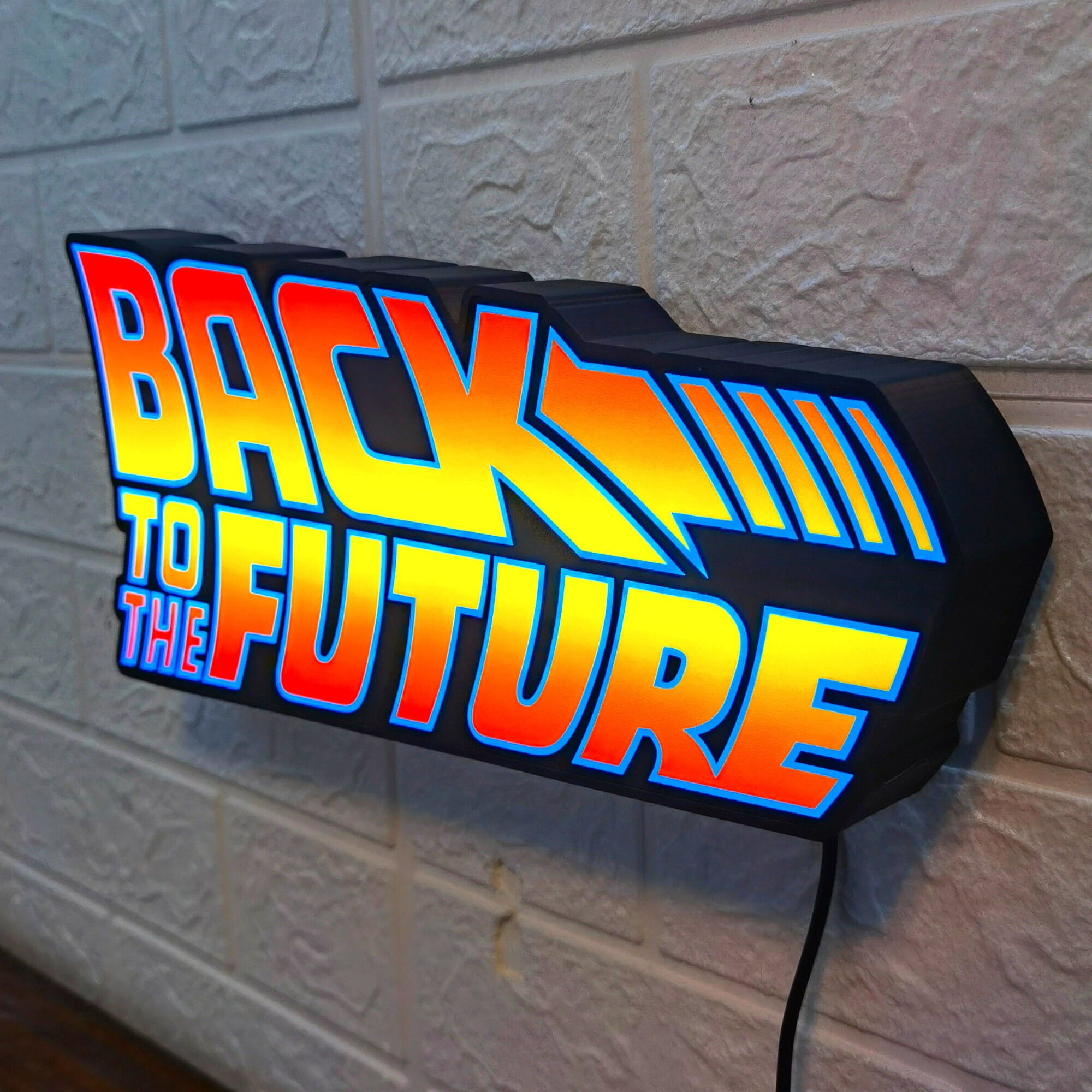 Back to the Future BTTF Logo LED Lightbox Fully Dimmable & | Etsy Canada
