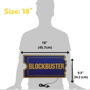 Blockbuster Video Sign: Dimmable LED Lightbox, USB Powered - Etsy