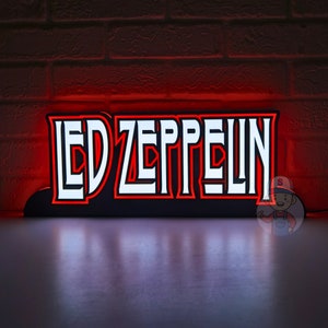 Led Zeppelin 18" Pinball Topper, Led Zeppelin Lightbox, Led Zeppelin ...