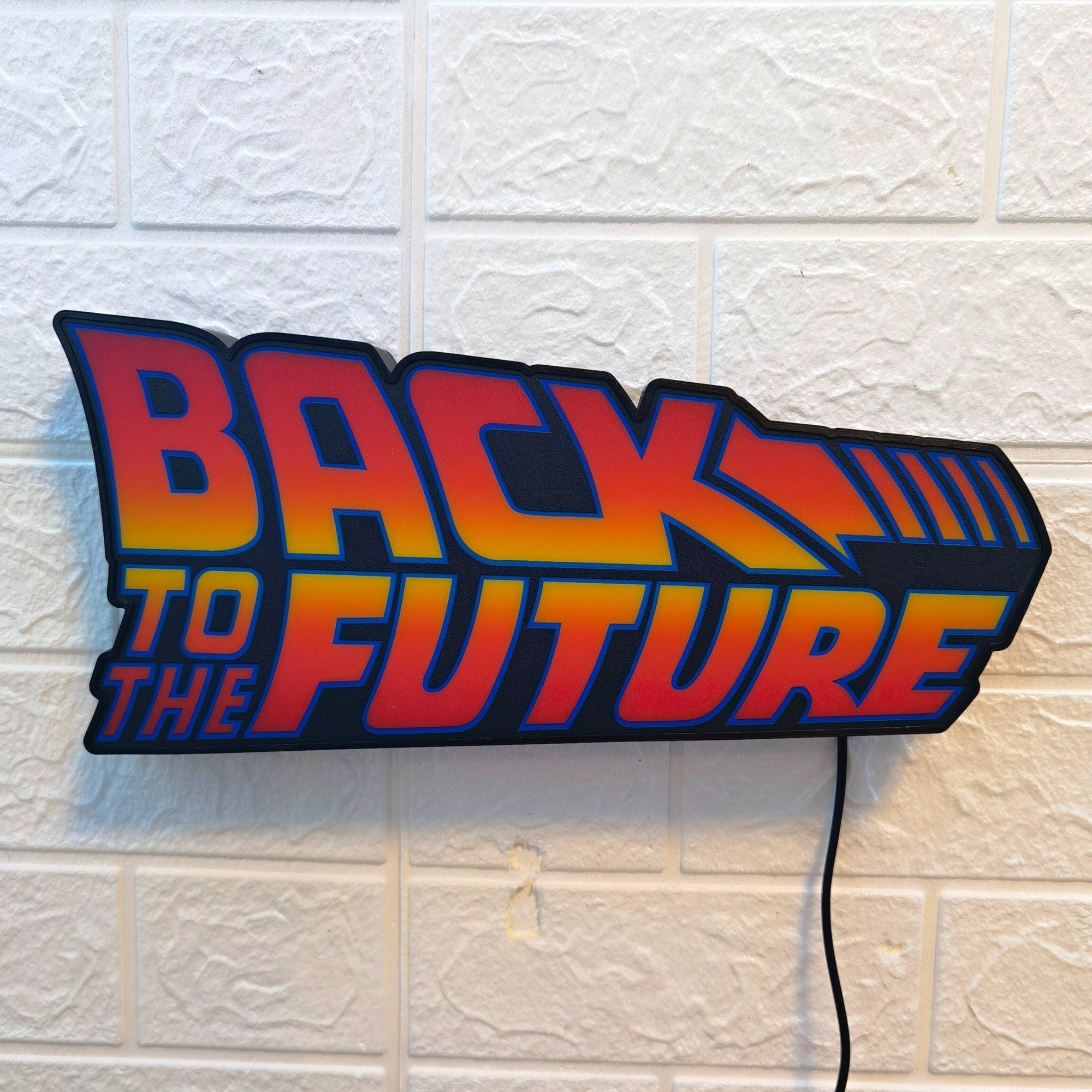 Back to the Future BTTF Logo LED Lightbox Fully Dimmable & - Etsy Australia