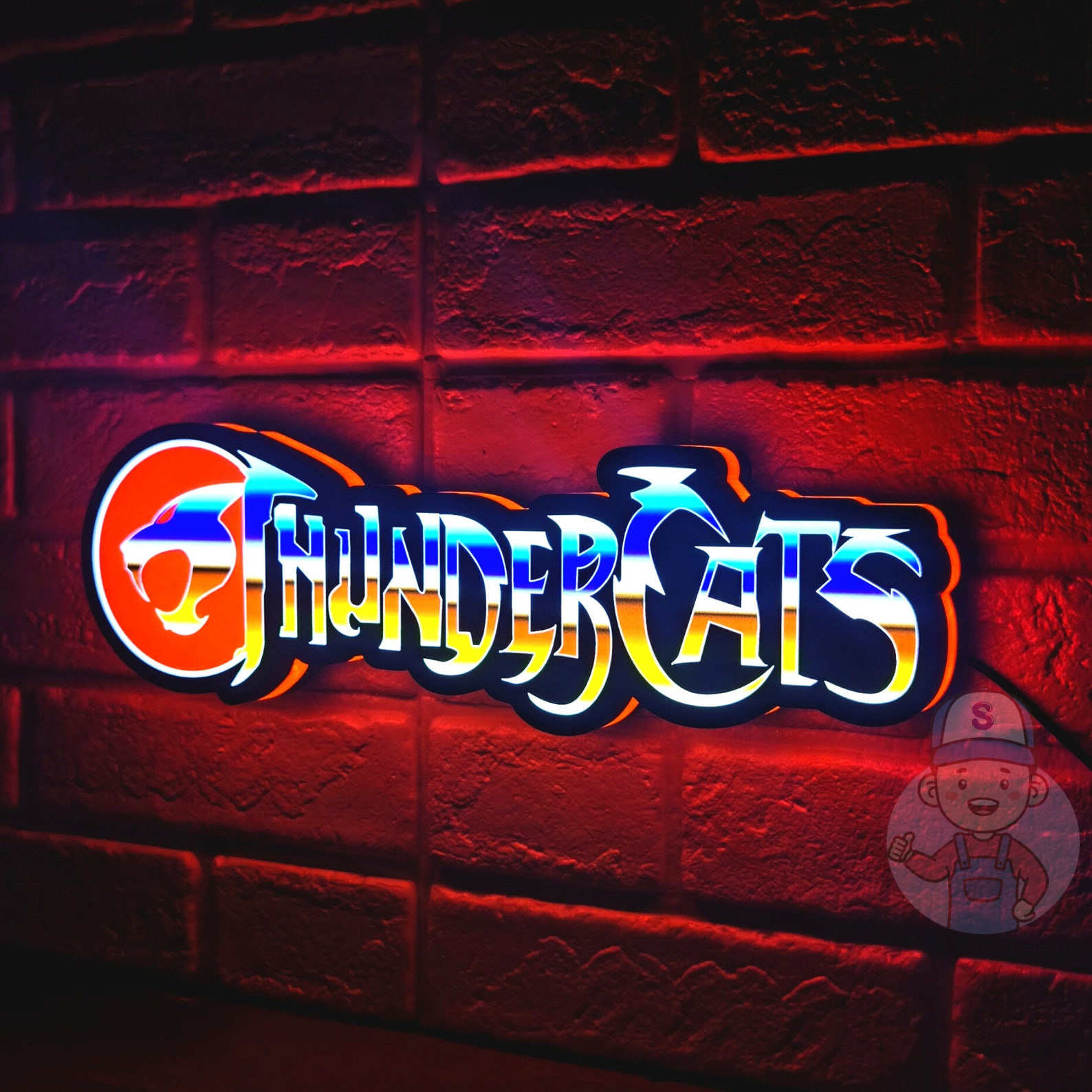Vintage Thundercats Logo LED Sign 3D Printed USB Powered & - Etsy UK