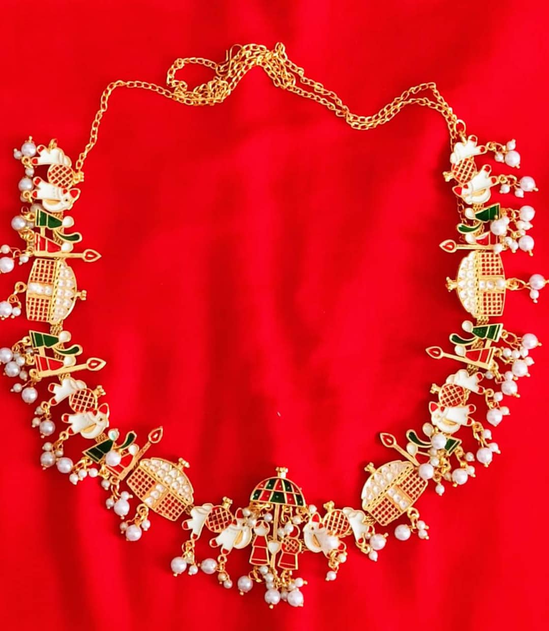 Doli Barrat Waist Chain Kardhani Kamarband,gold Plated Saree Belly ...