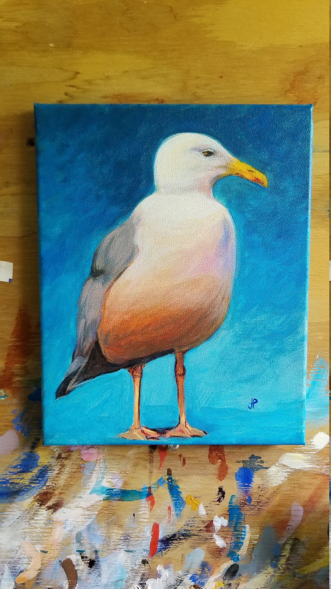 Original Seagull Painting, Acrylic Painting - Etsy