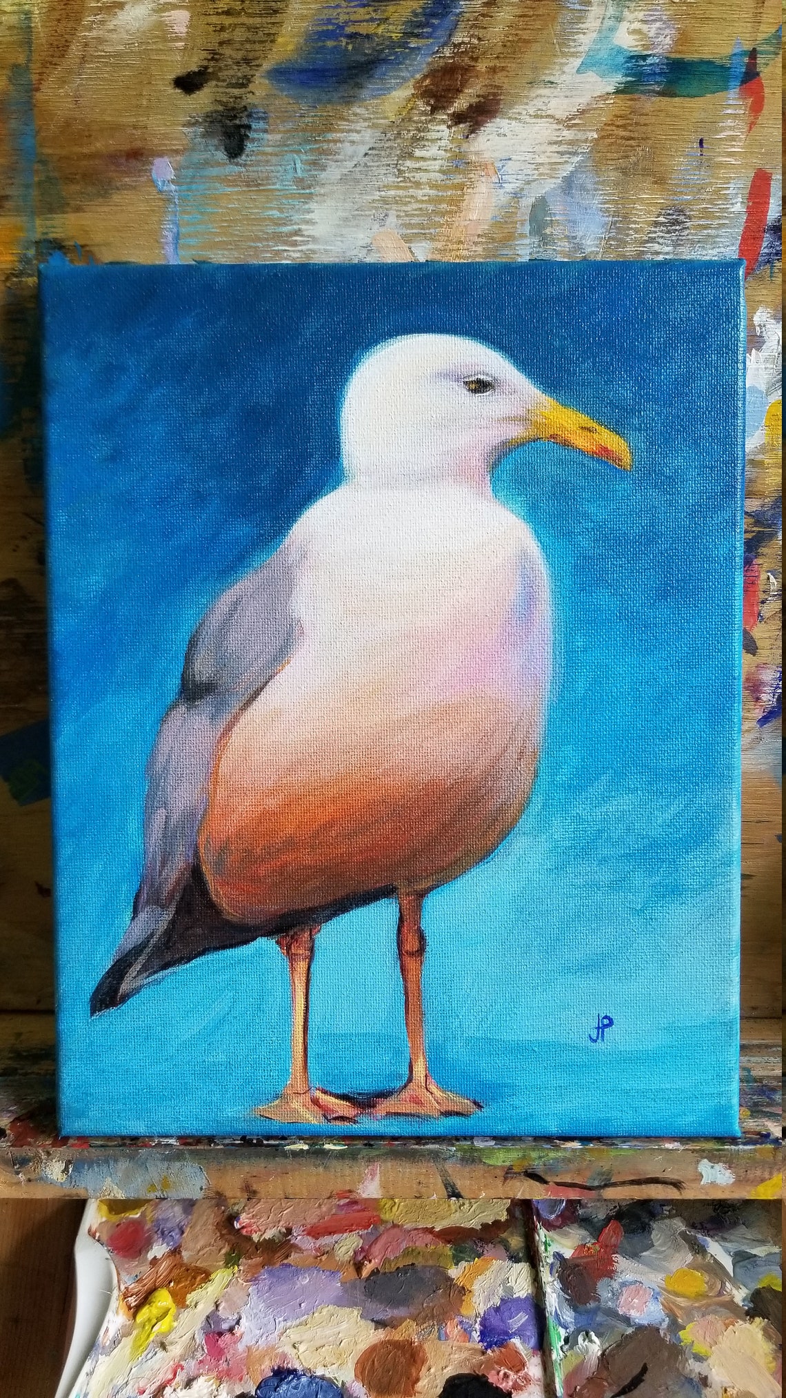 Original Seagull Painting, Acrylic Painting - Etsy