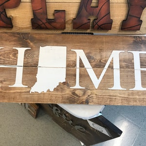 Indiana Home Sign Home Indiana - Etsy