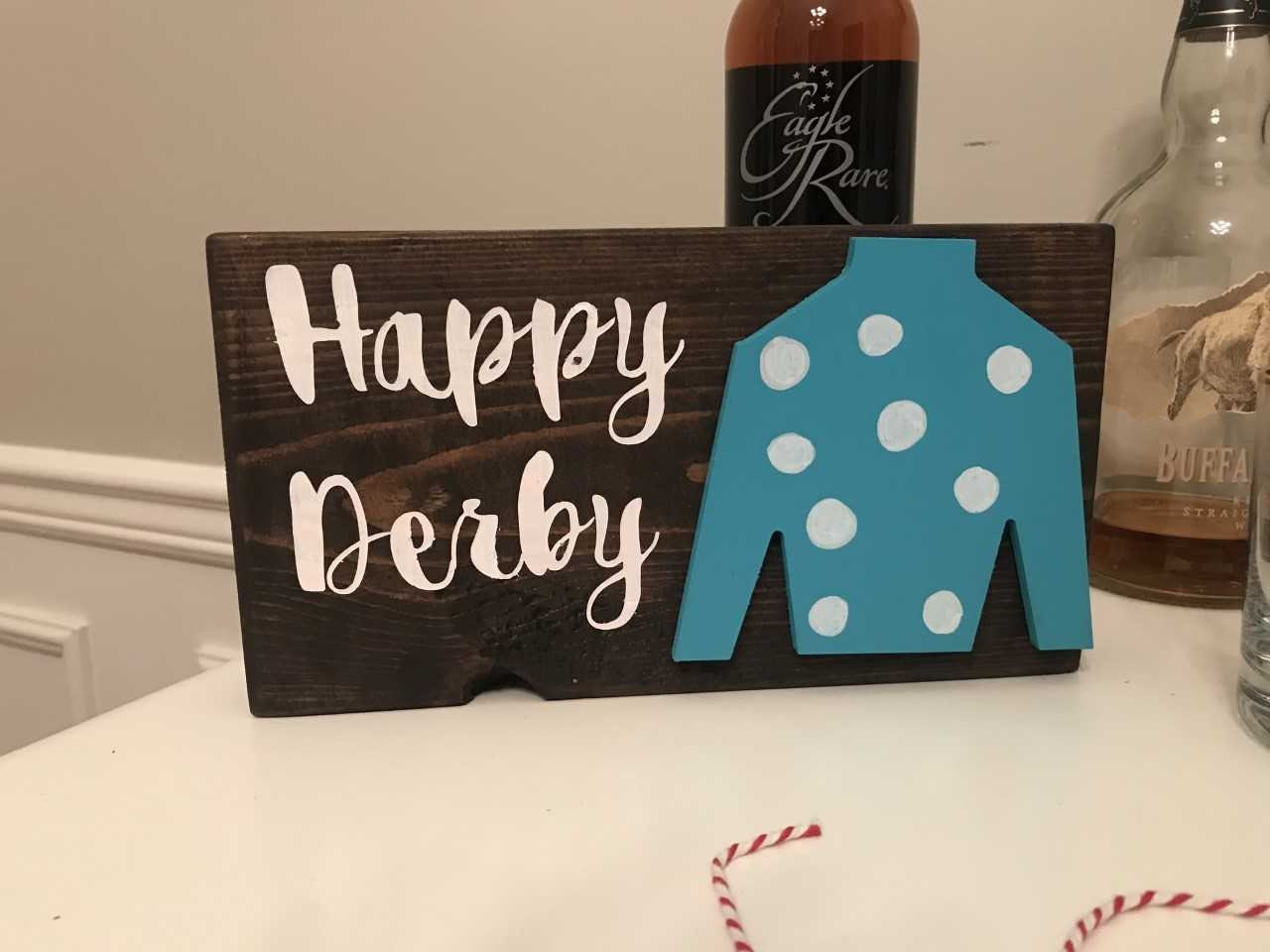 Happy Derby Sign Kentucky Derby Sign Jockey Sign Kentucky - Etsy