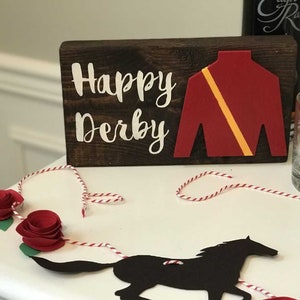 Happy Derby Sign, Kentucky Derby Sign, Jockey Sign, Kentucky Derby ...