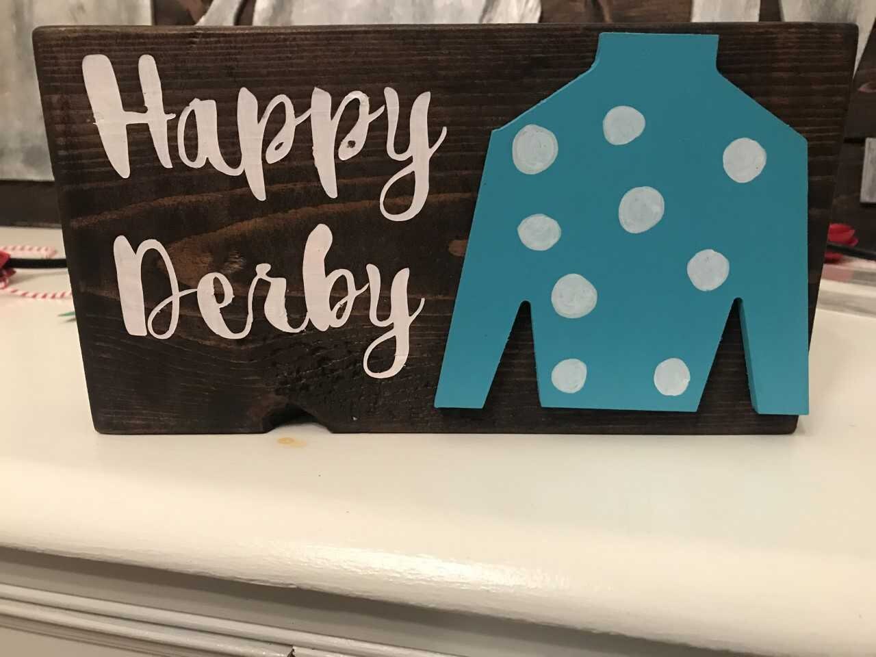 Happy Derby Sign Kentucky Derby Sign Jockey Sign Kentucky | Etsy