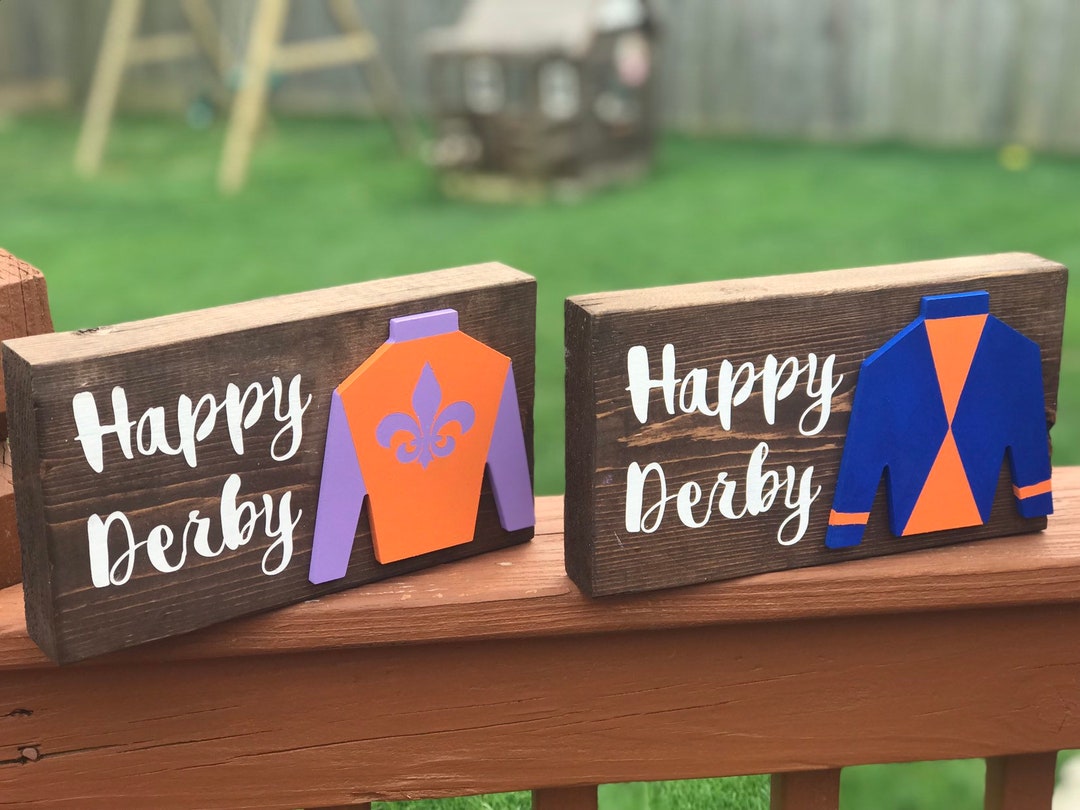 Happy Derby Sign, Kentucky Derby Sign, Jockey Sign, Kentucky Derby ...