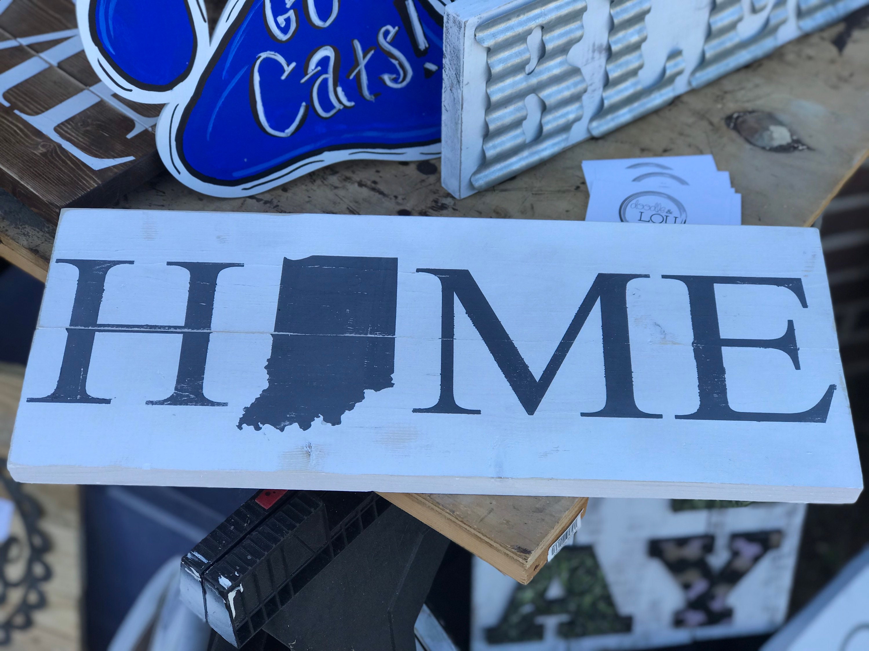 Indiana home sign Home Indiana, rustic Indiana sign, Indiana, farmhouse ...