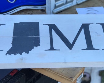 Indiana Home Sign - Etsy