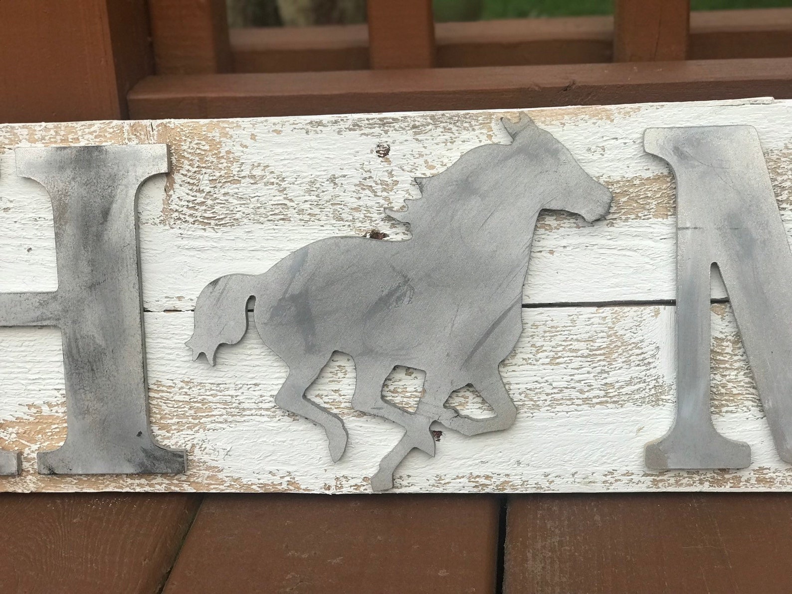 Home Sign Rustic Home Sign Rustic Horse Sign Rustic Decor - Etsy