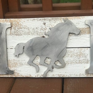 Home Sign Rustic Home Sign Rustic Horse Sign Rustic Decor - Etsy