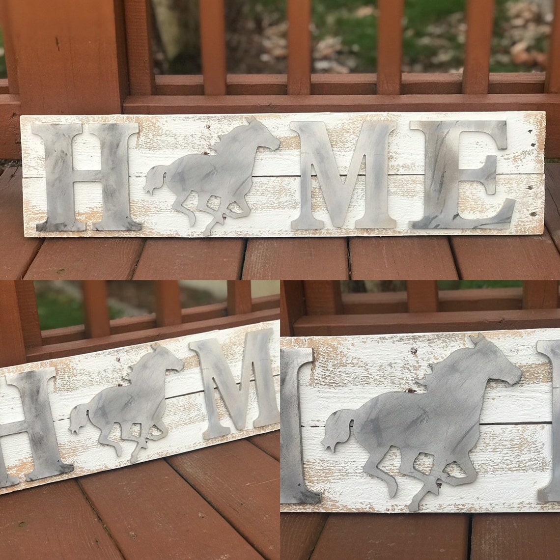 Home Sign Rustic Home Sign Rustic Horse Sign Rustic Decor - Etsy