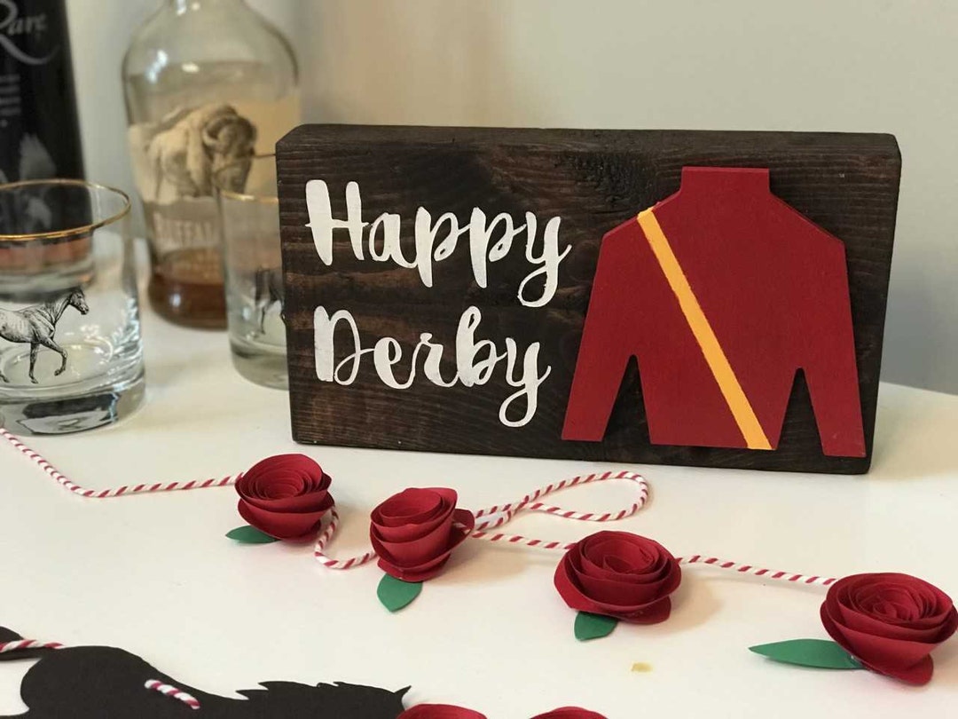 Happy Derby Sign, Kentucky Derby Sign, Jockey Sign, Kentucky Derby ...
