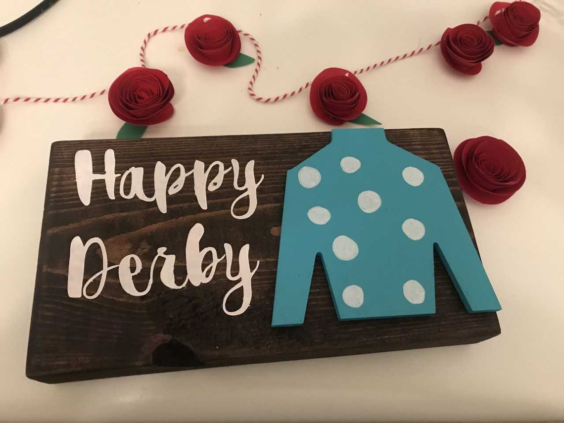 Happy Derby Sign Kentucky Derby Sign Jockey Sign Kentucky - Etsy