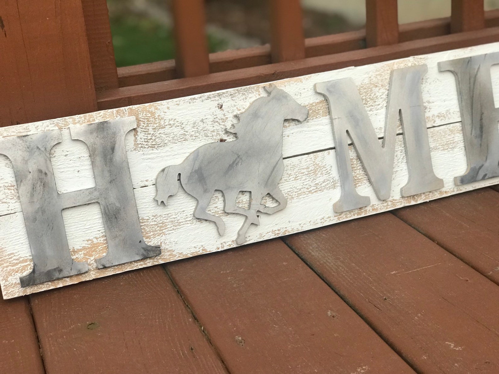 Home Sign Rustic Home Sign Rustic Horse Sign Rustic Decor - Etsy