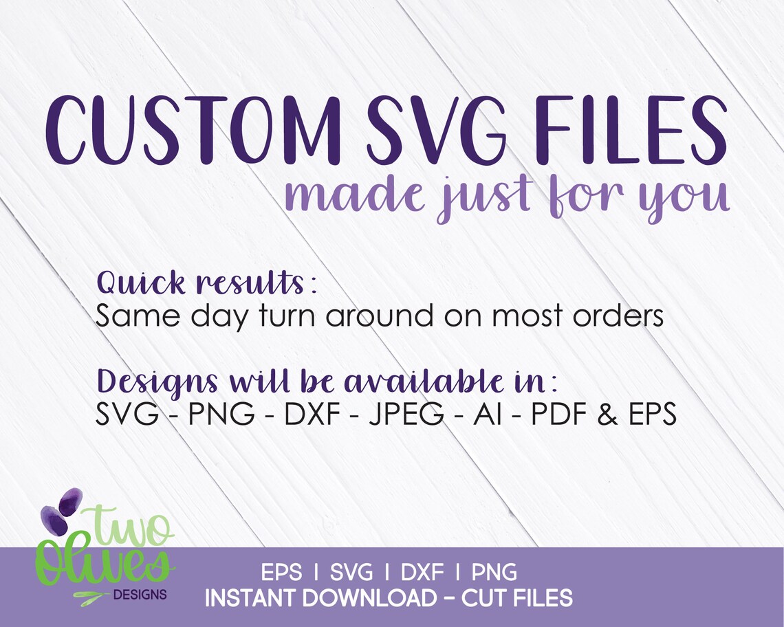 Custom SVG File for Cricut Custom Silhouette Cut File - Etsy