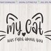 Funny Cat Quote Svg EPS SVG PNG Instant Download - Etsy