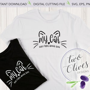 Funny Cat Quote Svg EPS SVG PNG Instant Download - Etsy