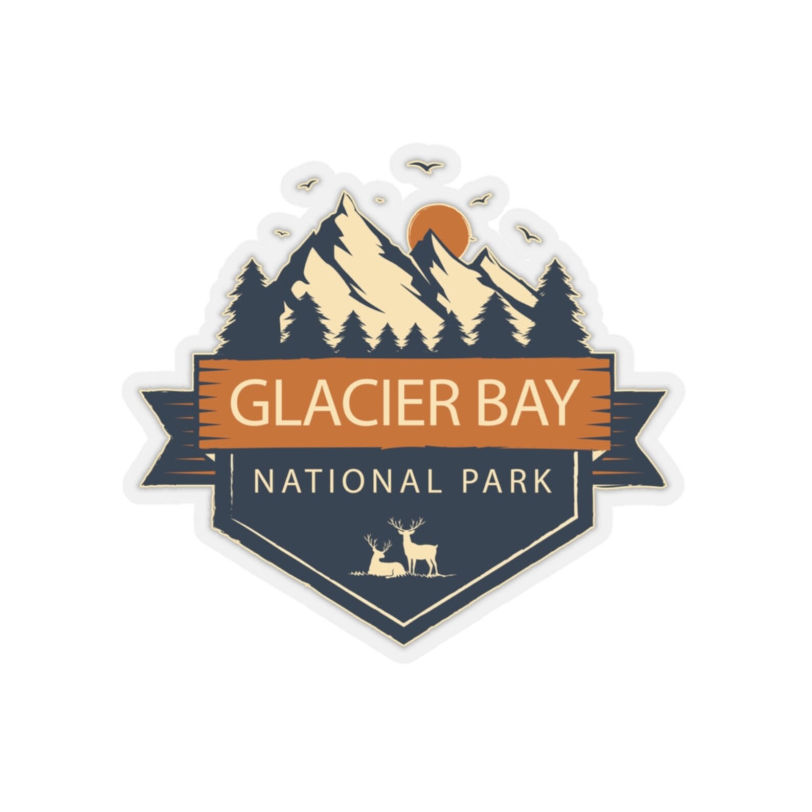 Glacier Bay National Park Sticker, Glacier Bay National Park Gift ...