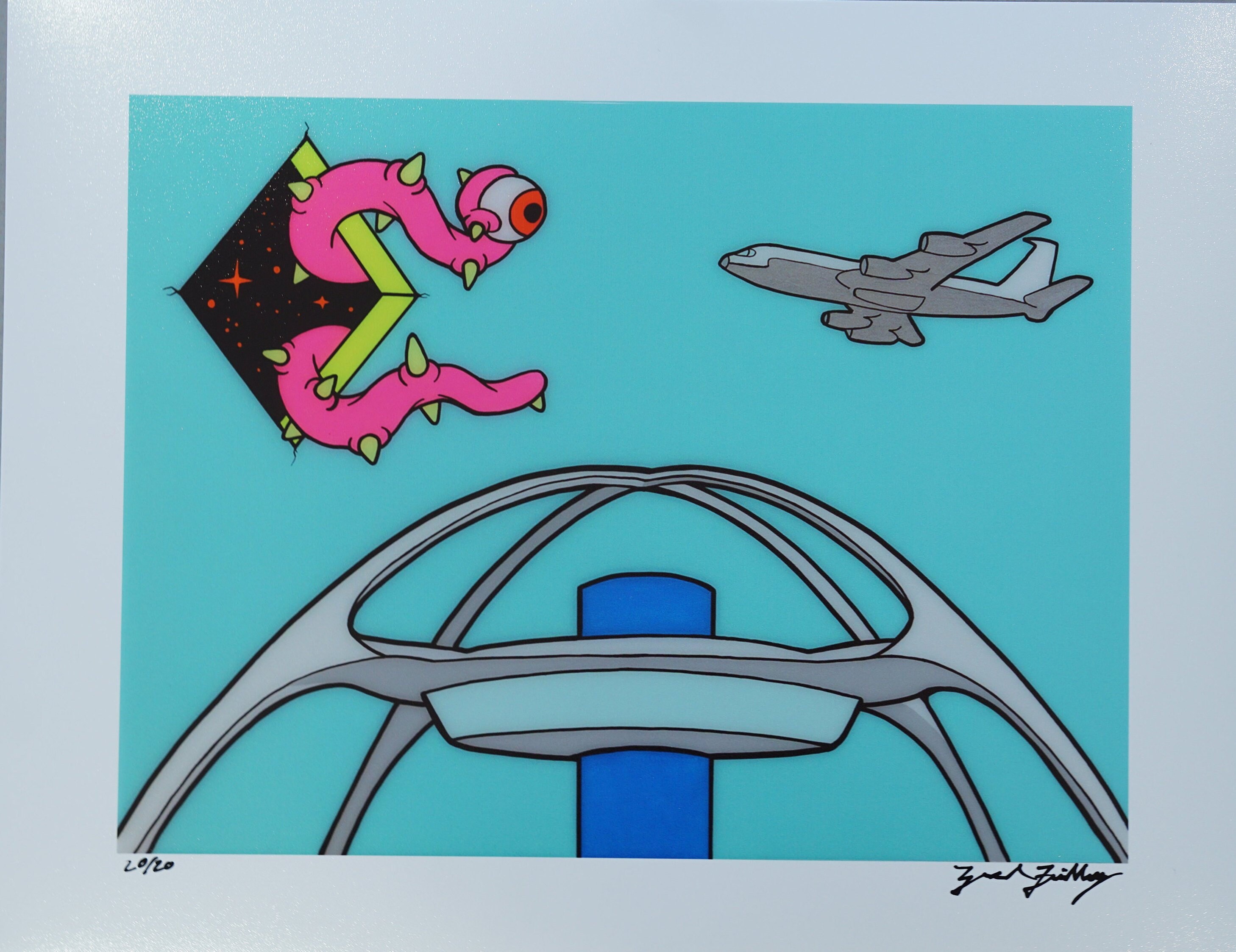 LAX Theme Building Googie Giclee Print Architecture, Pop Art, Retro ...