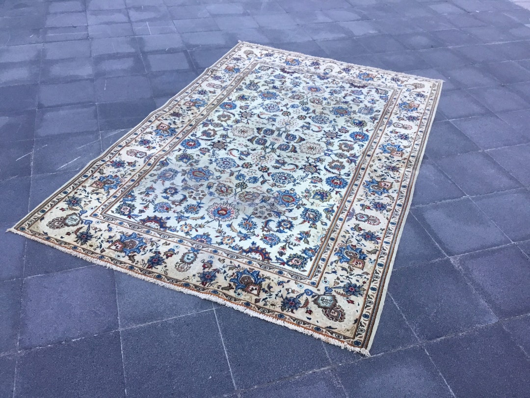 5x7 Blue Turkish Rug Handmade Rug Oriental Rug Nomadic Rug - Etsy