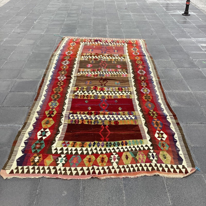 Bohemian Kilim Rug - Etsy