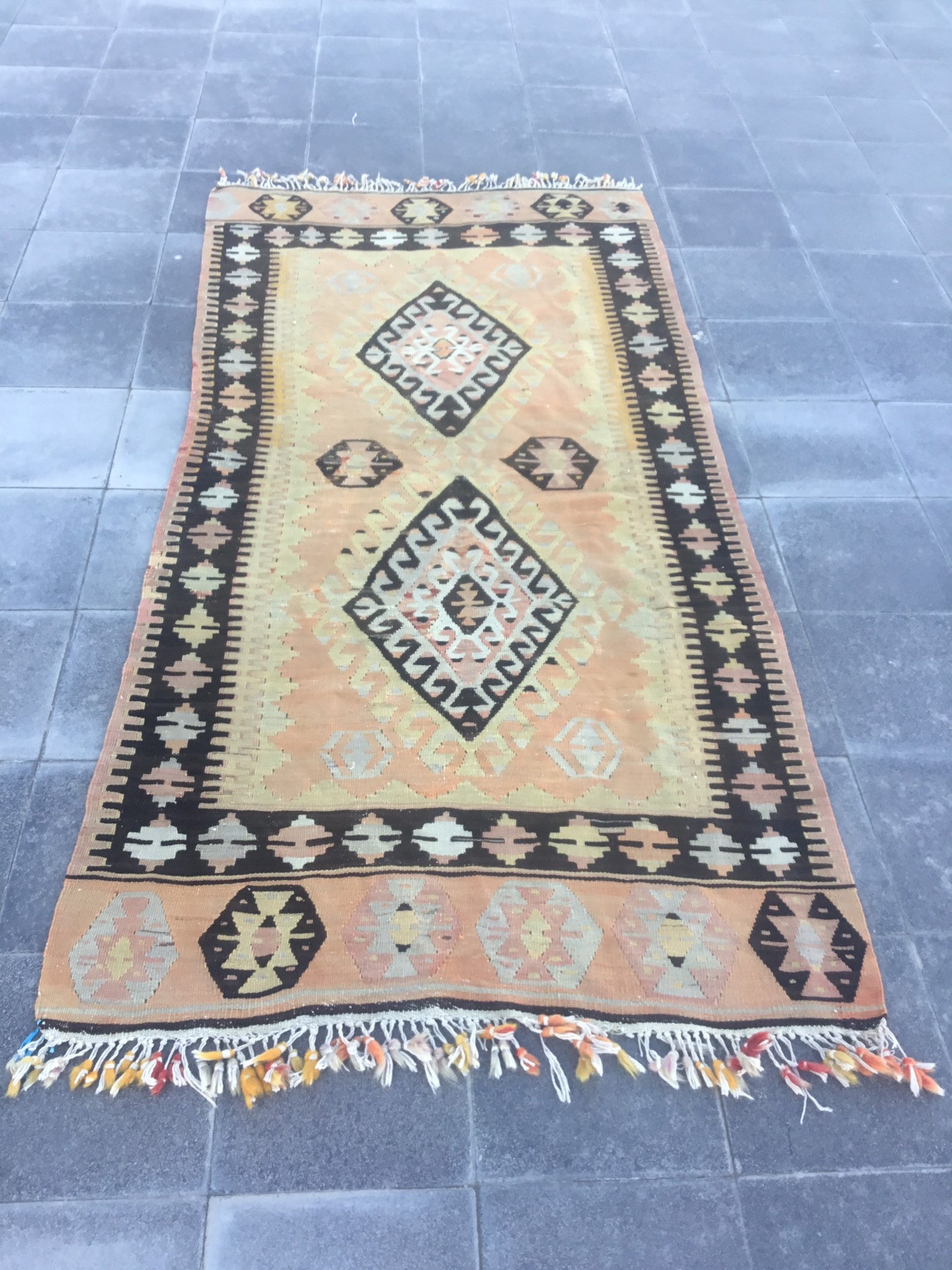 Sumac Rug / Vintage Kilim Rug / Turkish Rug / Wool Rug / | Etsy