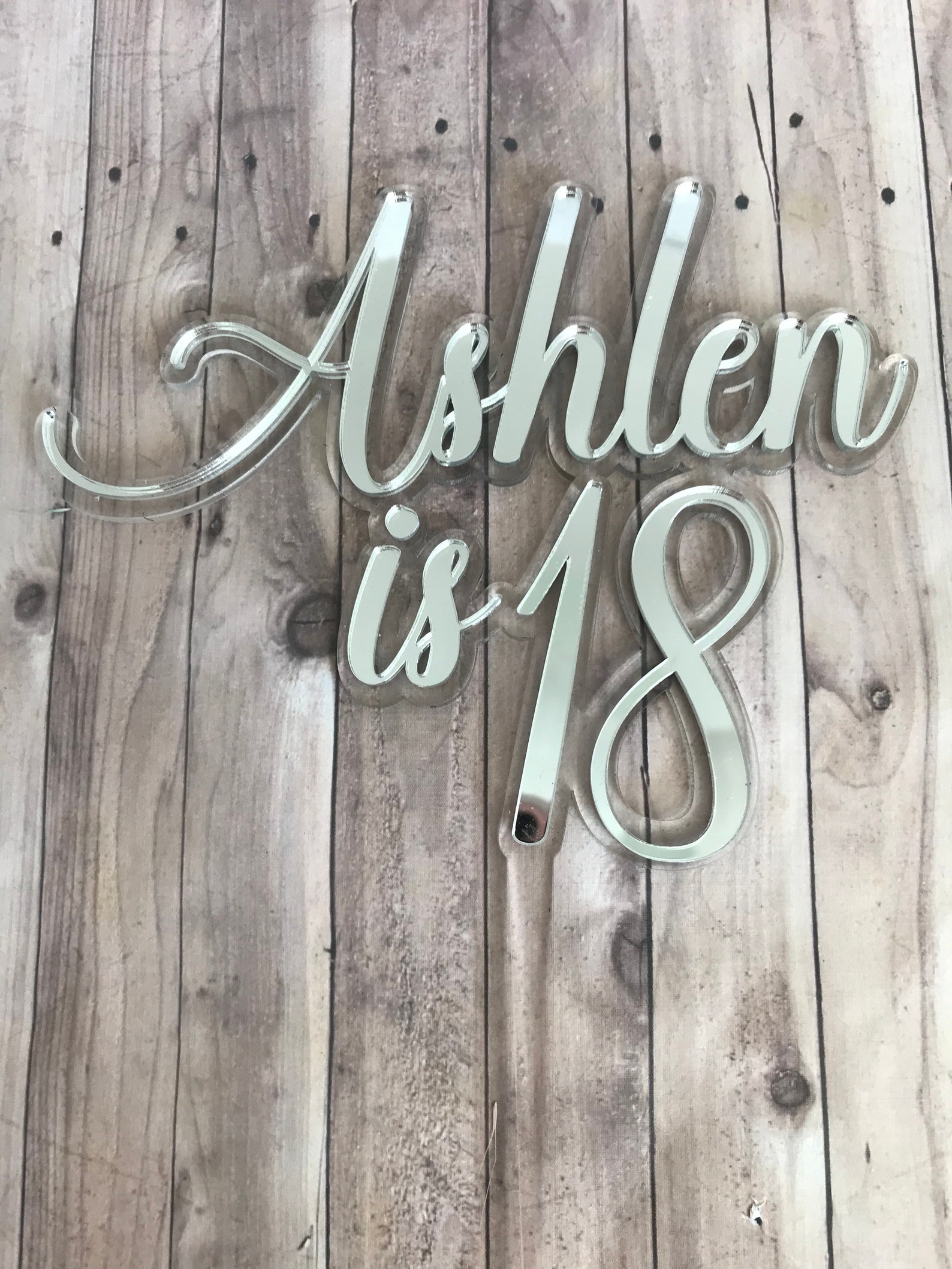 18th Cake Topper 18th Birthday Cake Topper Personalised Cake - Etsy ...