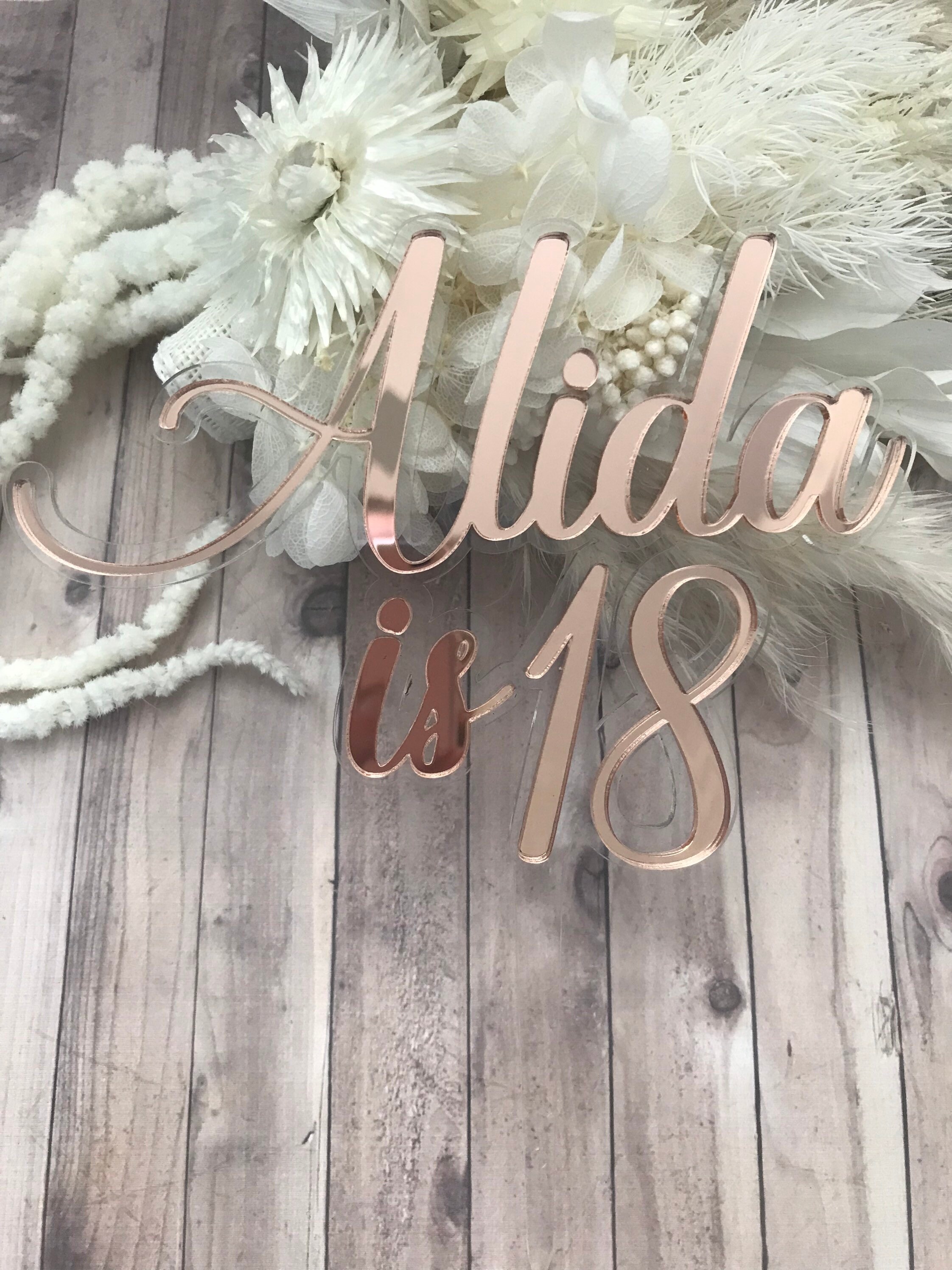 18th Cake Topper 18th Birthday Cake Topper Personalised Cake - Etsy ...