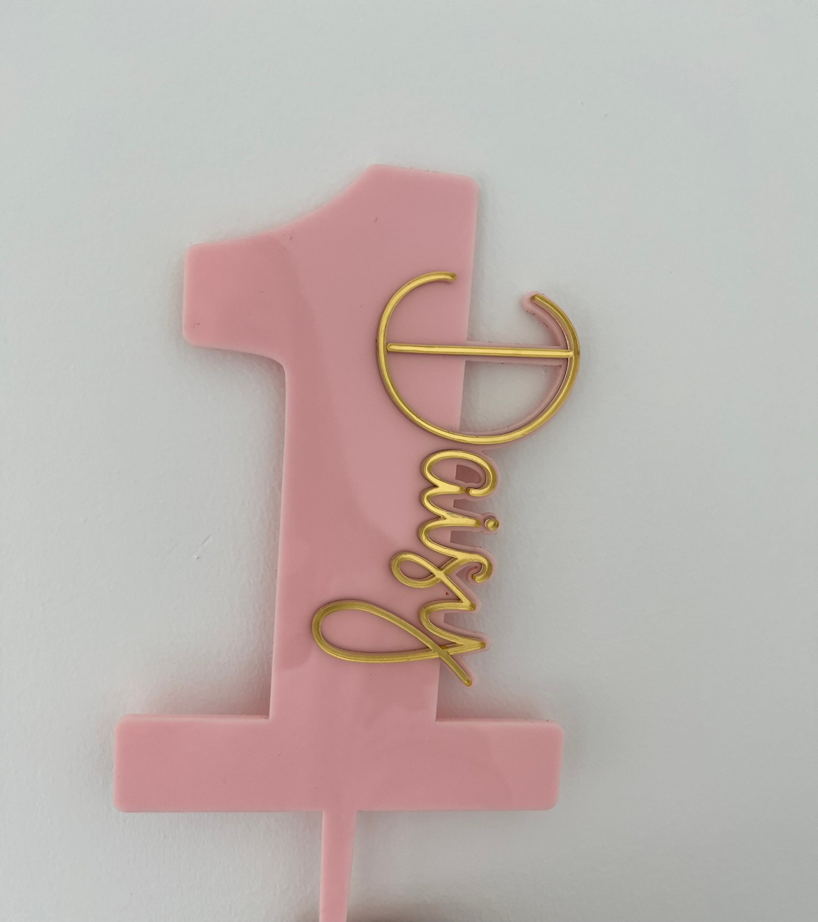 One Cake Topper Girl 1 Cake Topper Girl First Birthday Cake - Etsy ...