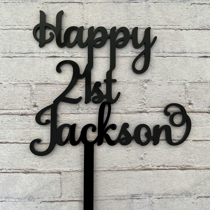 21 Cake Topper - Etsy