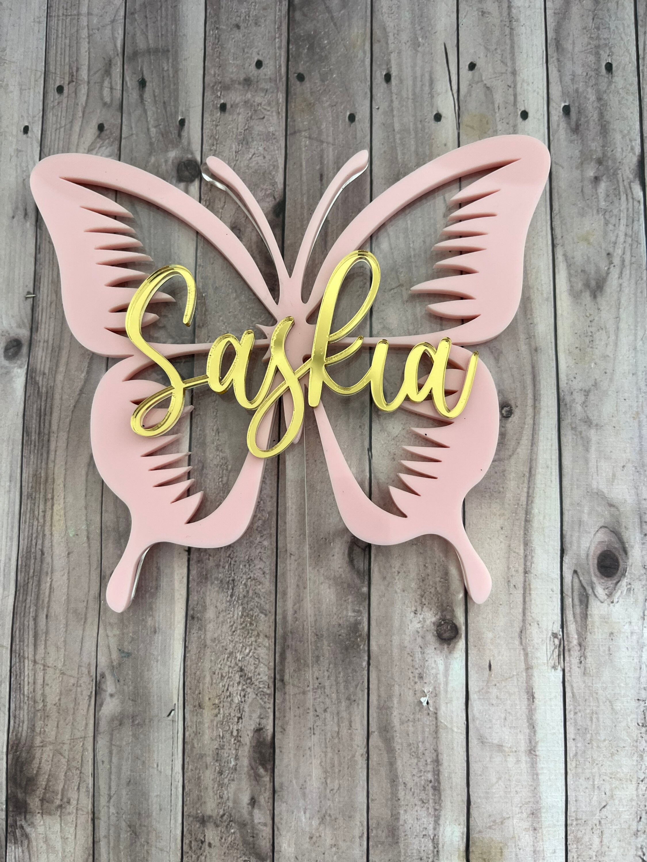 Butterfly Cake Topper Butterfly Theme Girls Birthday Topper - Etsy ...
